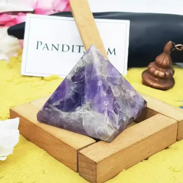 Amethyst Crystal Pyramid - MahaGuru