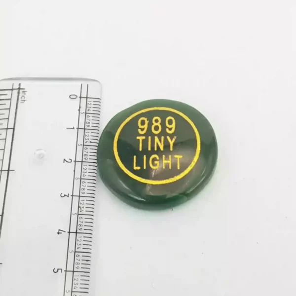 Green Aventurine Tiny Light Switchword Coin for Weight Loss - MahaGuru