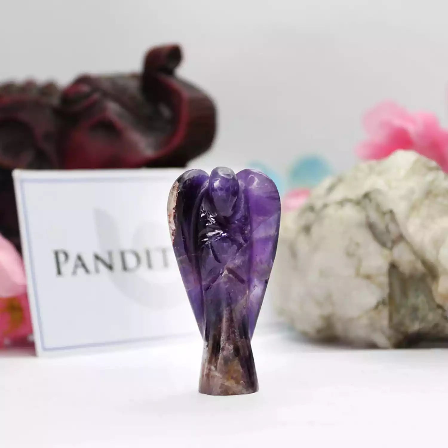 Amethyst Crystal Angel - To Develop Divine Wisdom & Power - MahaGuru