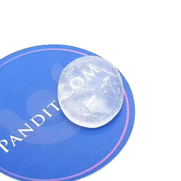 Crystal Quartz Worry Stone - To Be Creative and Beautiful - MahaGuru