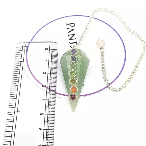Green Aventurine 7 Chakra Dowsing Pendulum - To Detect Negativity ...