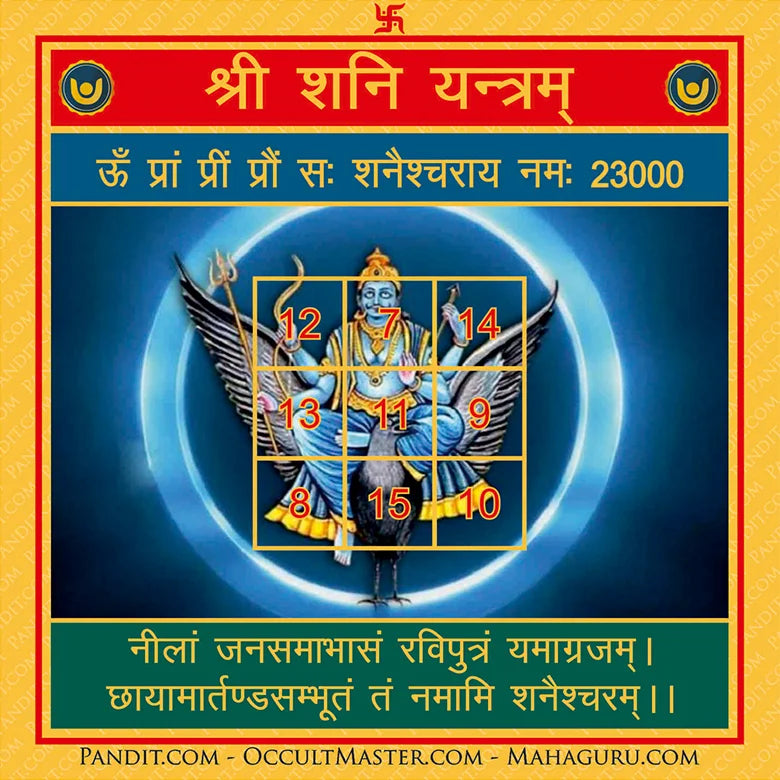 Shri Shani Yantra - MahaGuru