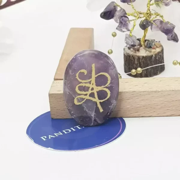 Amethyst Zibu Symbol Coin - MahaGuru