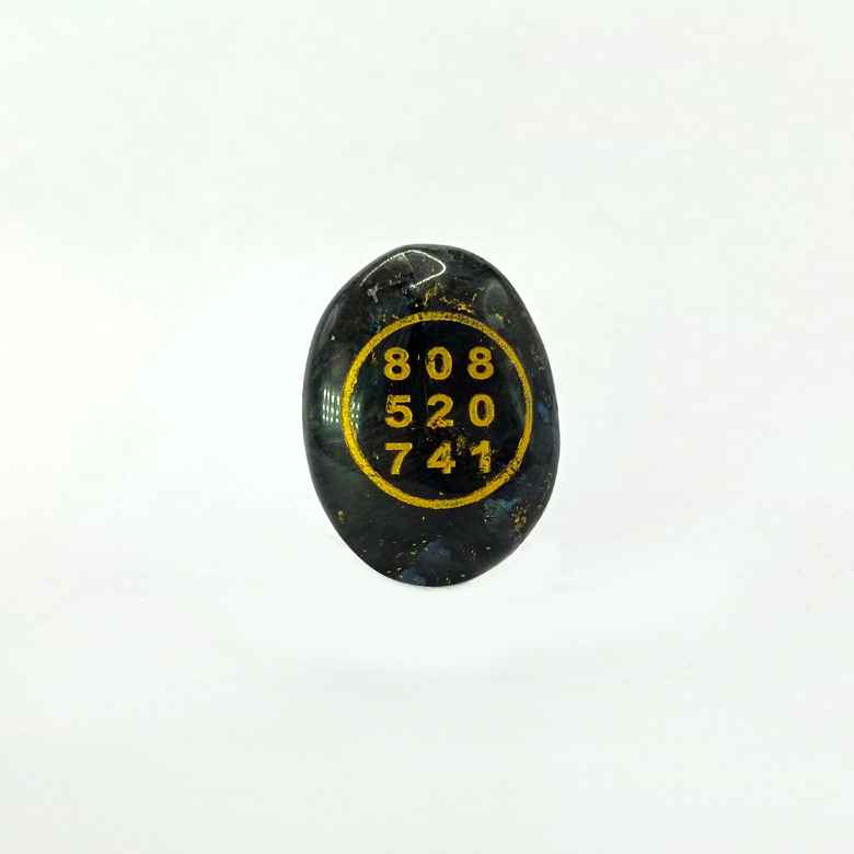 Larvikite Zibu Symbol Coin - MahaGuru