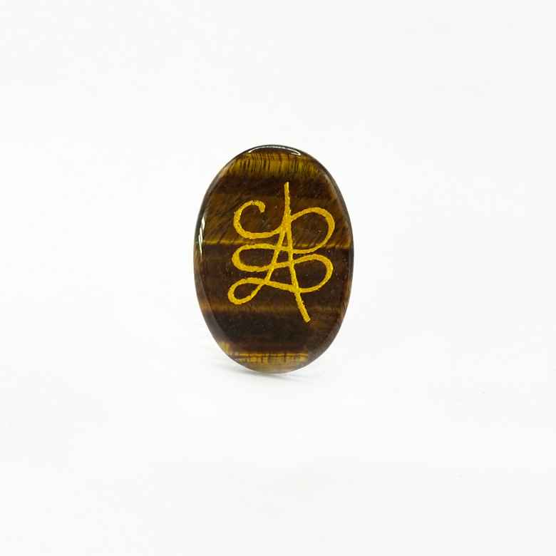 Tiger Eye Zibu Symbol Coin - MahaGuru